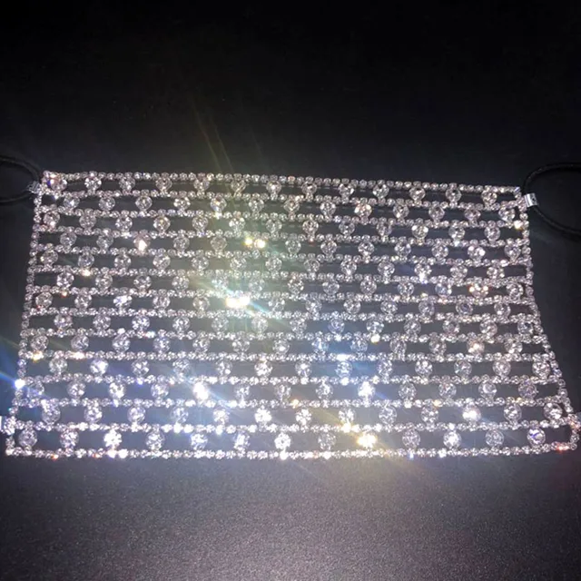 Shiny Rhinestone Statement Mask - Queerks™