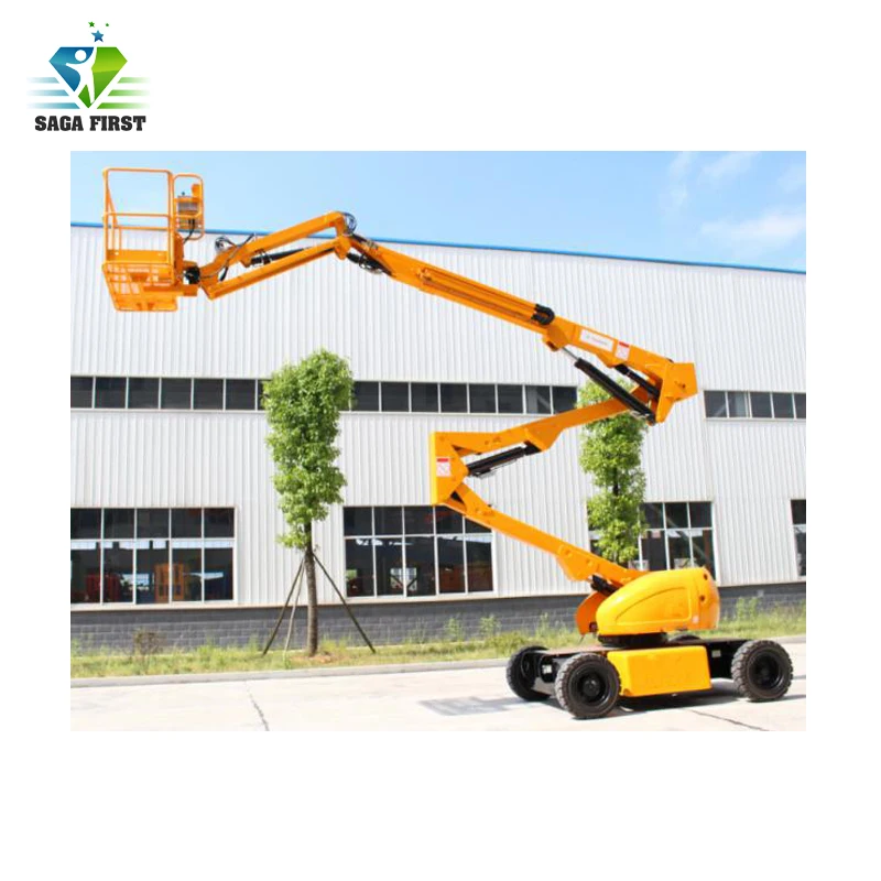 18m Small Portable Electric Mobile Aerial Telescopic Boom Lift ...