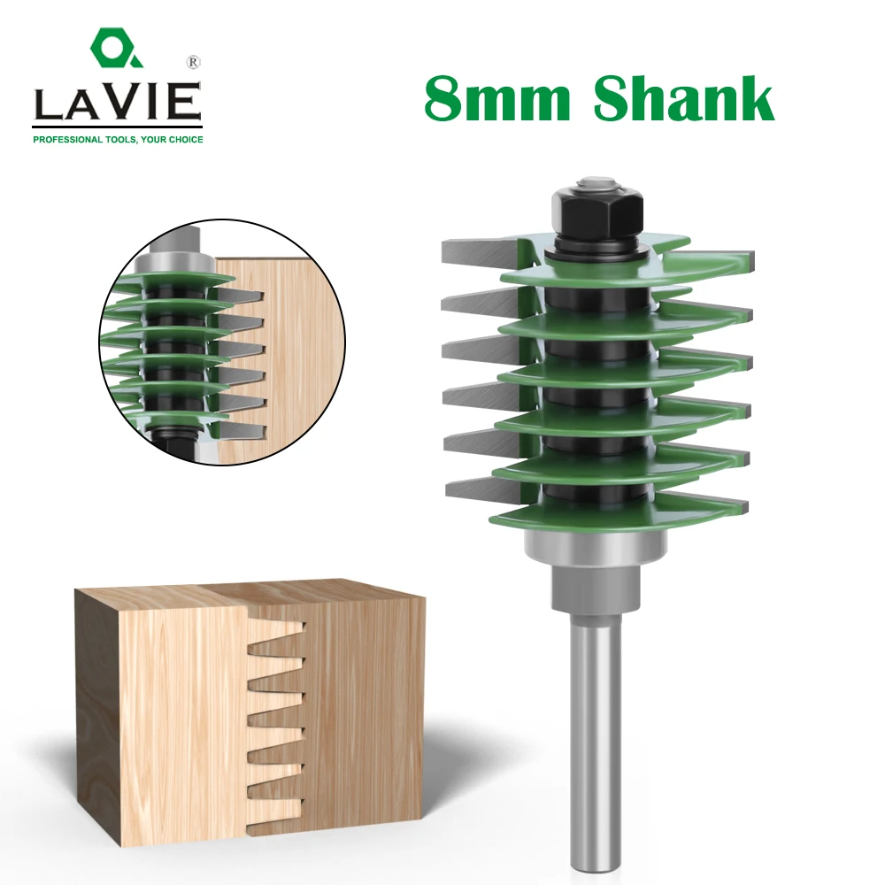 Lavie 1pc 8mm Shank Brand New 2 Teeth Adjustable Finger Joint Router ...