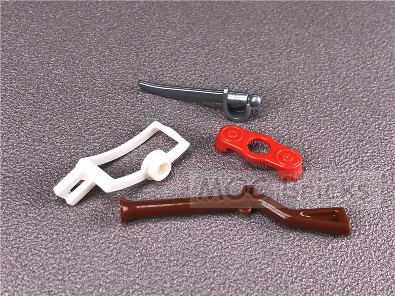 10sets/lot MOC Bricks Pirate Flintlock Musket Imperial soldier Weapon ...