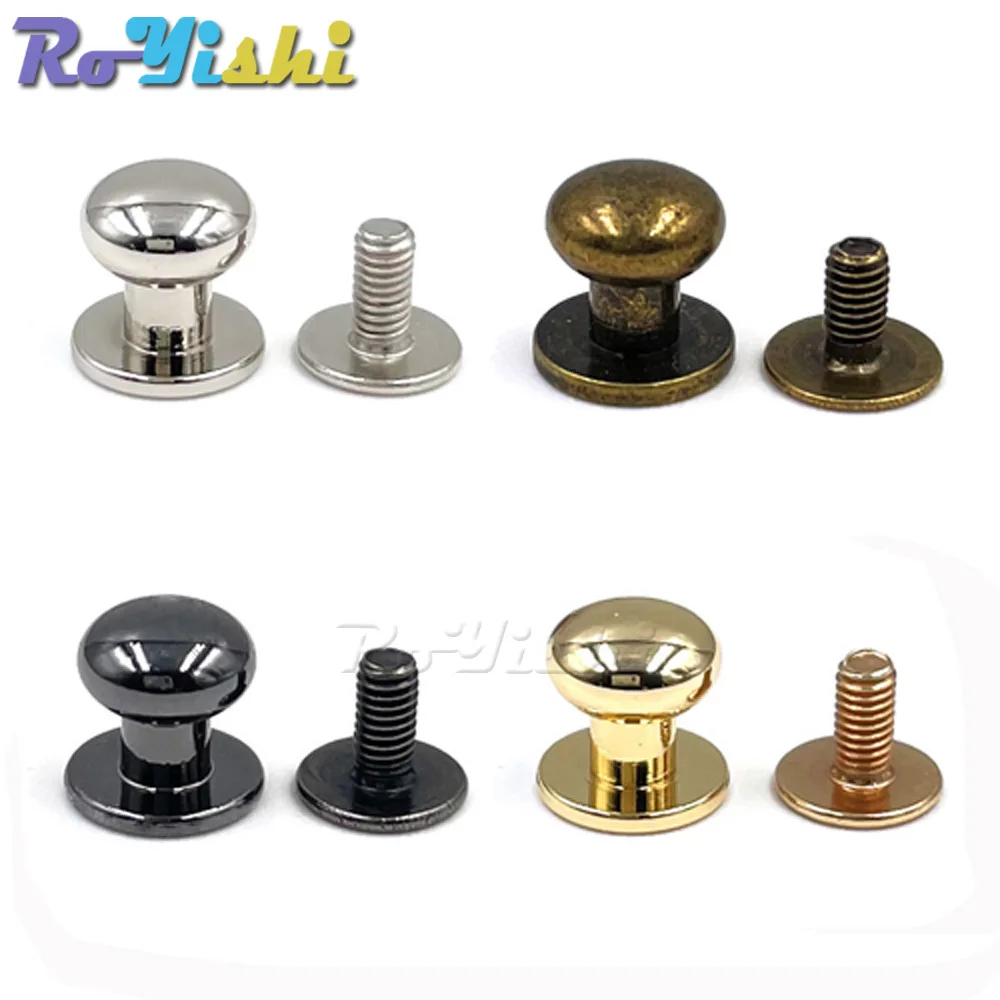 RIVET,Nickel-Monk Head 10mm--Rivets à vis en alliage métallique, 10 ...