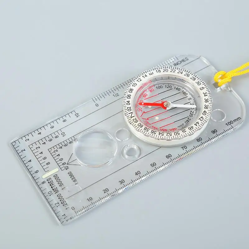 Drawing Scale Compass Folding Map Ruler Buckle Car Camping Hiking ...