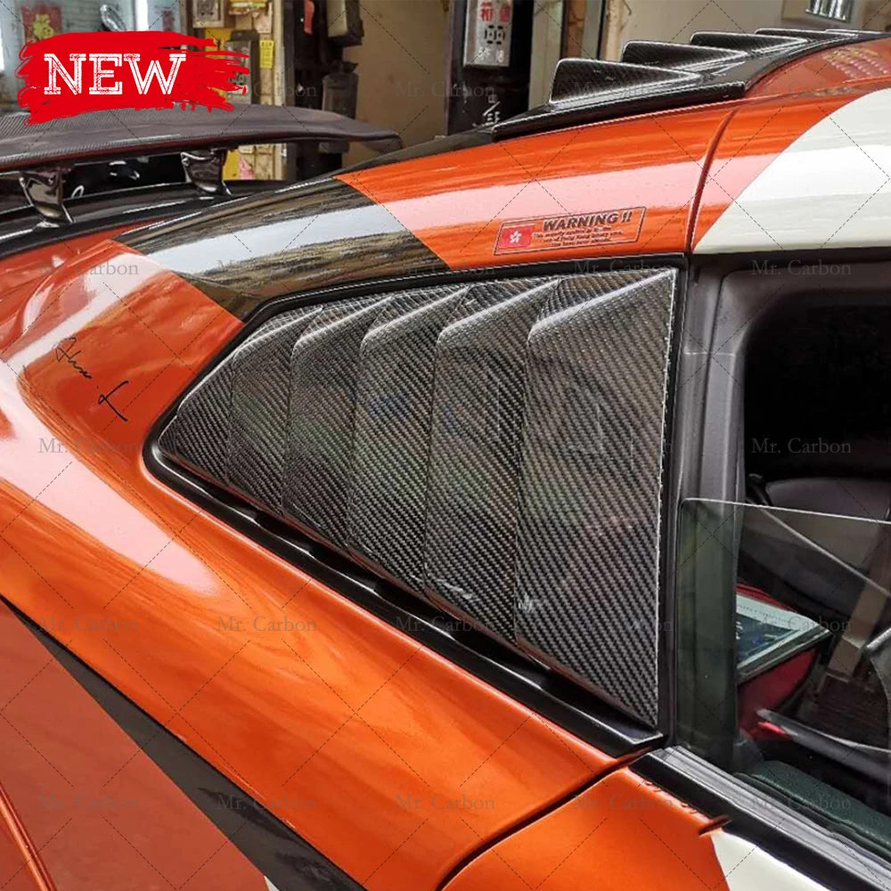 FOR R35 GT-R TOP SECRET STYLE CARBON FIBER REAR WINDOW LOUVER TRIM ...