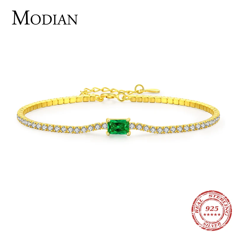 MODIAN 2021 New 925 Sterling Silver Luxury Sparkling Cubic Zirconia ...