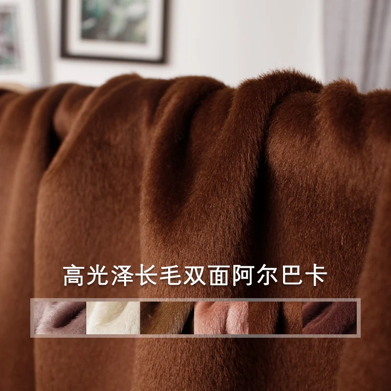 Tela-de-Alpaca-gruesa-de-doble-cara-abrigo-de-invierno-materiales-de ...