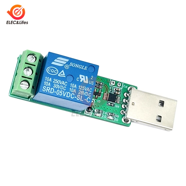 HID Drive-free USB 1/2/4 Channel 5V Relay Module Can Control the Relay ...