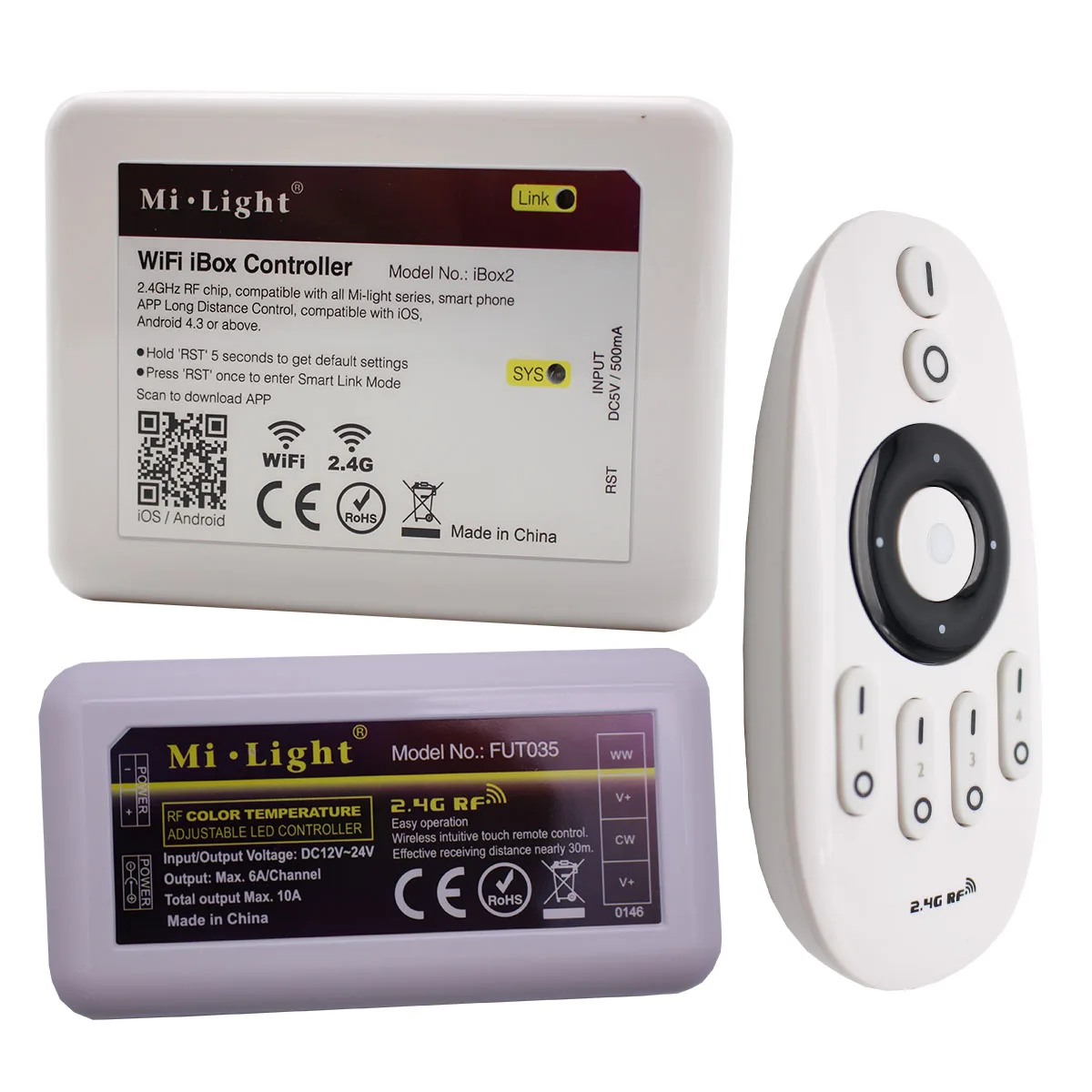 4-zone Cct Mi Light Fut035 007 Ibox2 Rf Dimmer Remote Controller ...
