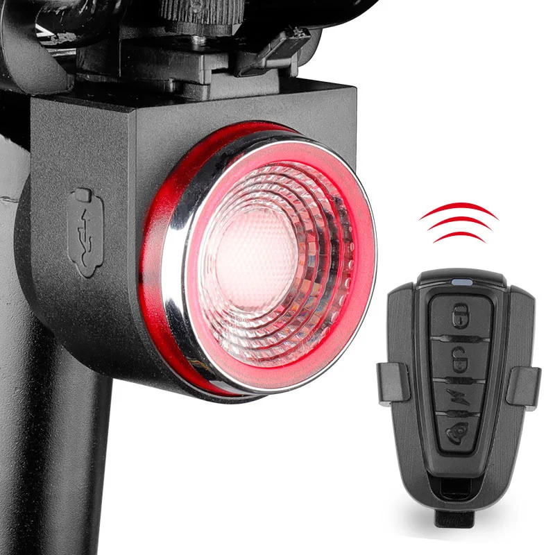 Bicycle-Rear-Smart-Taillight-Anti-theft-Alarm-Lock-Automatic-Brake ...