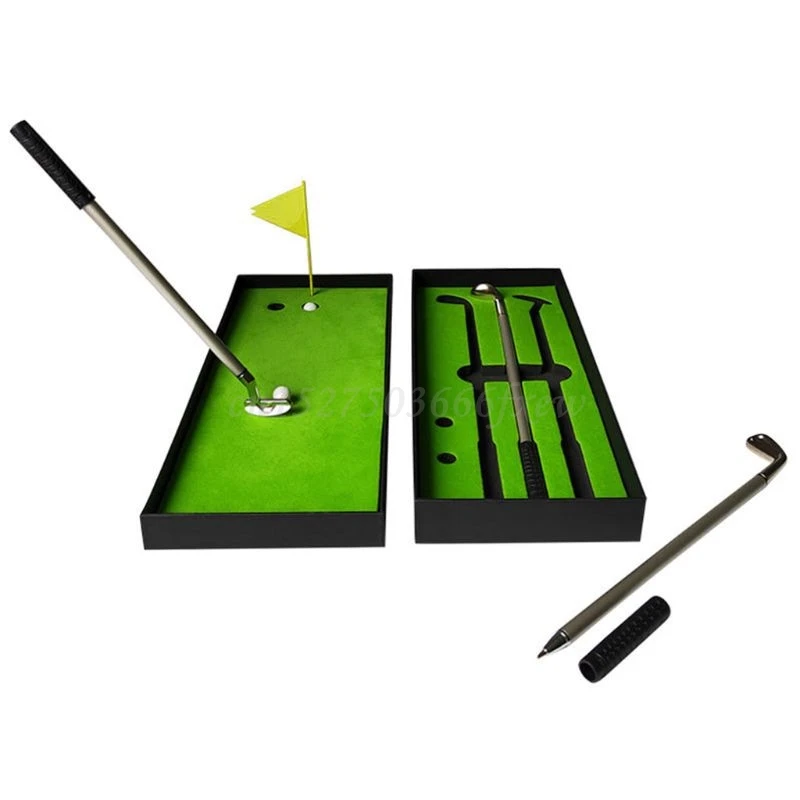 Simulated Golf Course Premium Mini Golf Pen Set Office Gift for Men ...