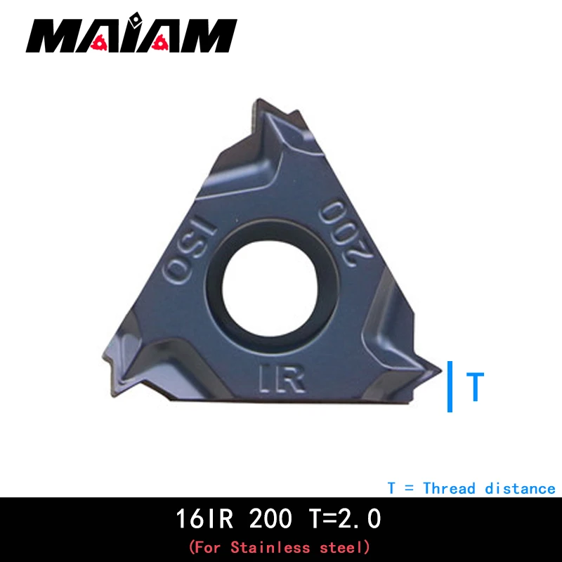 high quality Threaded inserts 16IR iso 150 200 250 300 cnc turning tool ...