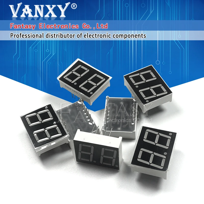 5pcs Digital tube segment common Cathode Red 2 Bit digital Tube 0.56 ...