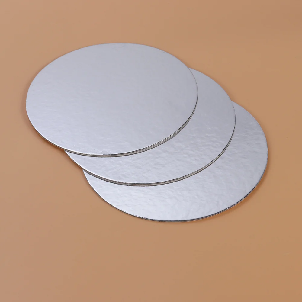 3pcs Round Cardboard Cake Pads Thicken Circle Cake Base Paper Pads for ...