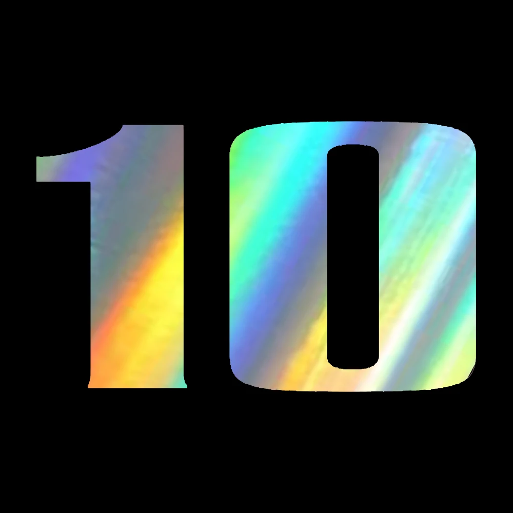 Motorcycle Sticker Number 10 Car Stickers Reflective Moto Auto Decal ...