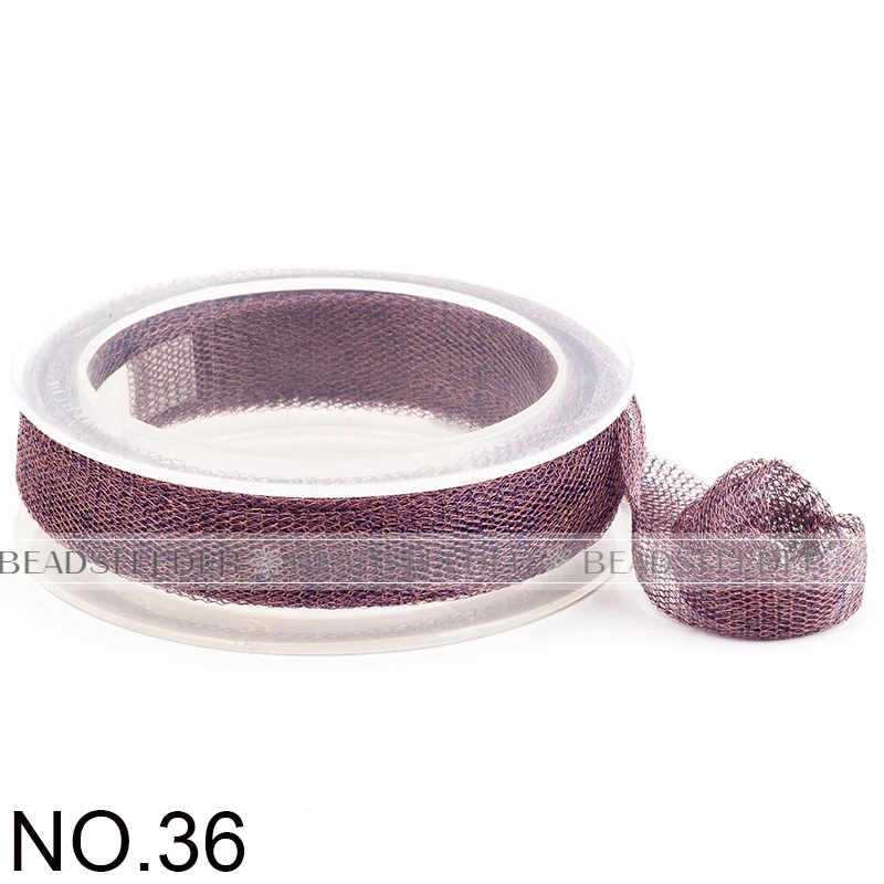 Soft Titanium Tubular Mesh Ribbon,6mm/12mm/20mm , Gold Silver Italian ...