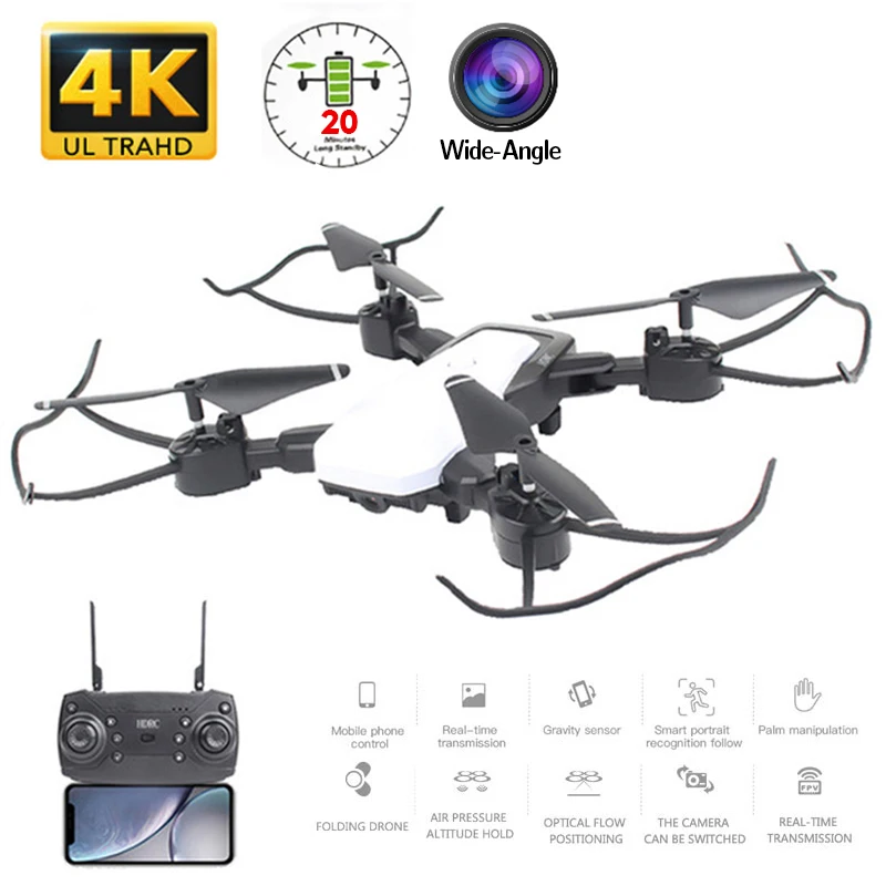 RC Дроны с камерой HD 1080P RC вертолет с высокой фиксацией RC ...