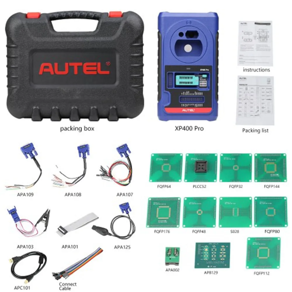 Original Autel XP400 Pro Key and Chip Programmer Adapter Work with ...