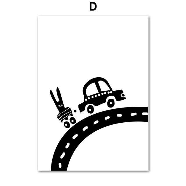 lukisan poster jala raya putih hitam - Carolyn Walker