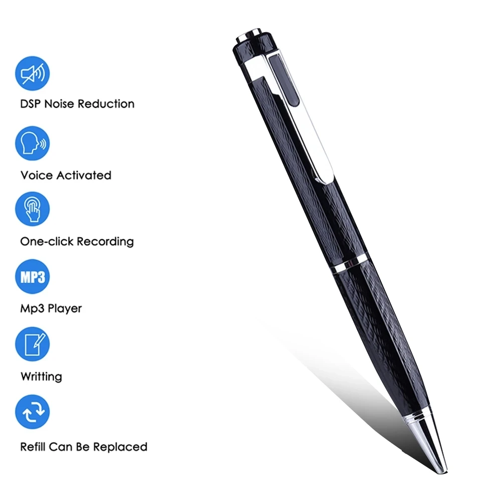 Digital-Voice-Recorder-Pen-Professional-Audio-Sound-Recording-activated ...