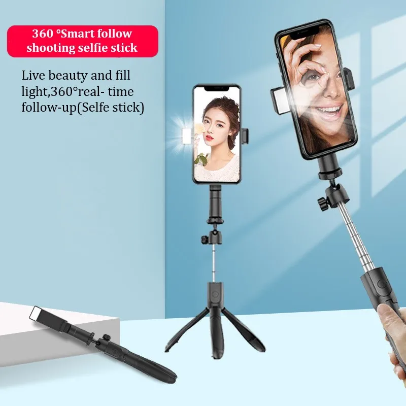 Remote Control Wireless Bluetooth Face Tracking Tripod Selfie Stick