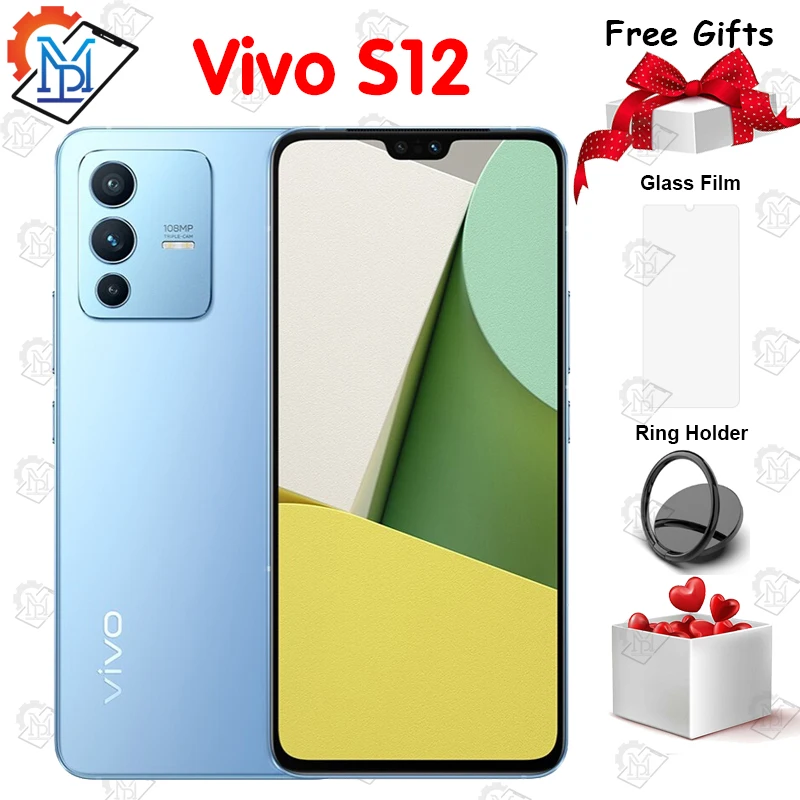 Original-Vivo-S12-5G-Mobile-Phone-6-44-AMOLED-90Hz-8G-256G-Dimensity ...
