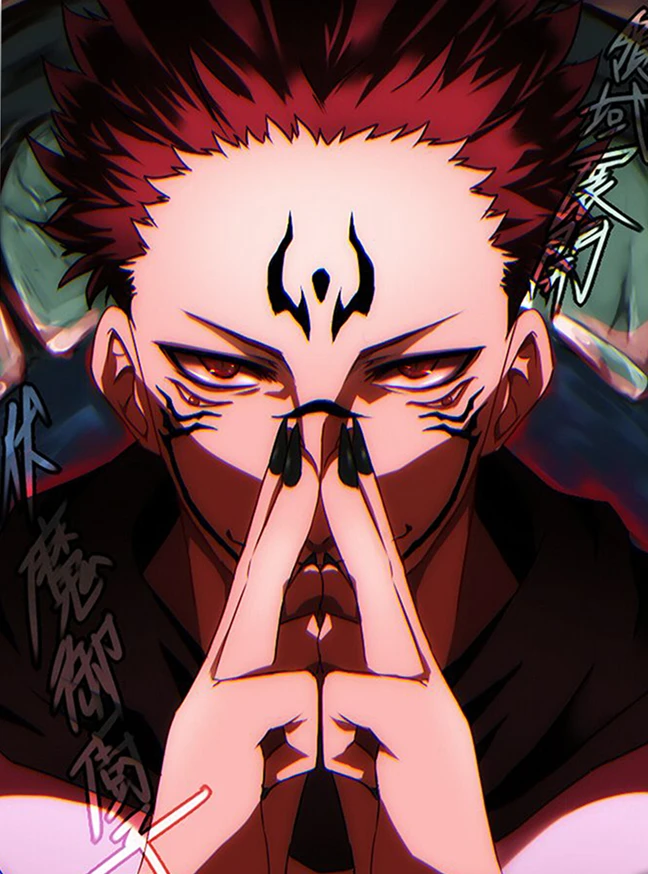 Ryomen Sukuna Anime Posters Jujutsu Kaisen High Quality Canvas Painting ...