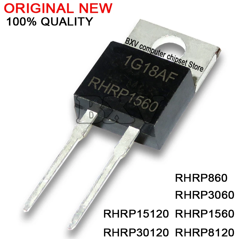 10PCS-RHRP3060-TO220-2-DIODE-TO-220-600V-30A-RHRP860-RHRP1560-RHRP8120 ...