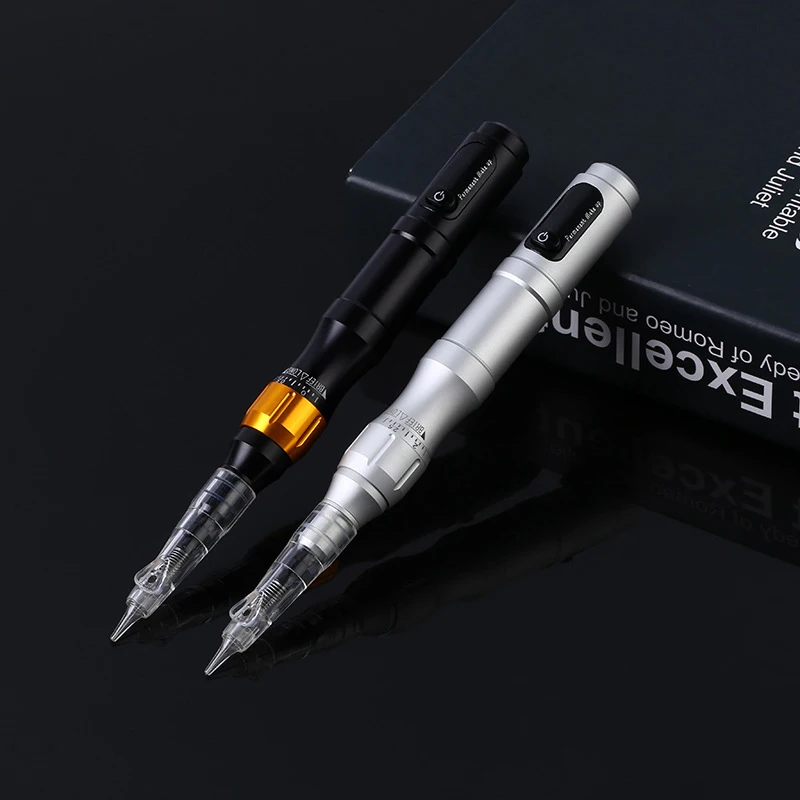 4 Levels Speed Electric Wireless Tattoo Machine Pen Permanent Makeup ...