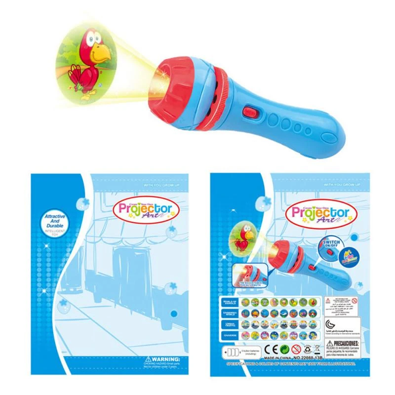 Kids Flashlight Story Book Projector Torch Baby Projection Science And ...