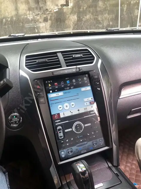 vertical screen Tesla style car multimedia player for Ford Explorer ...