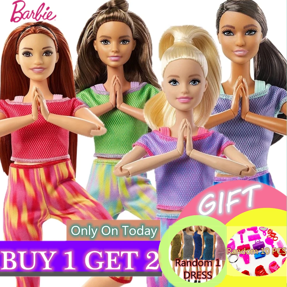 Original Barbie Gymnastics Yoga Sports Doll All Joints Move Doll ...