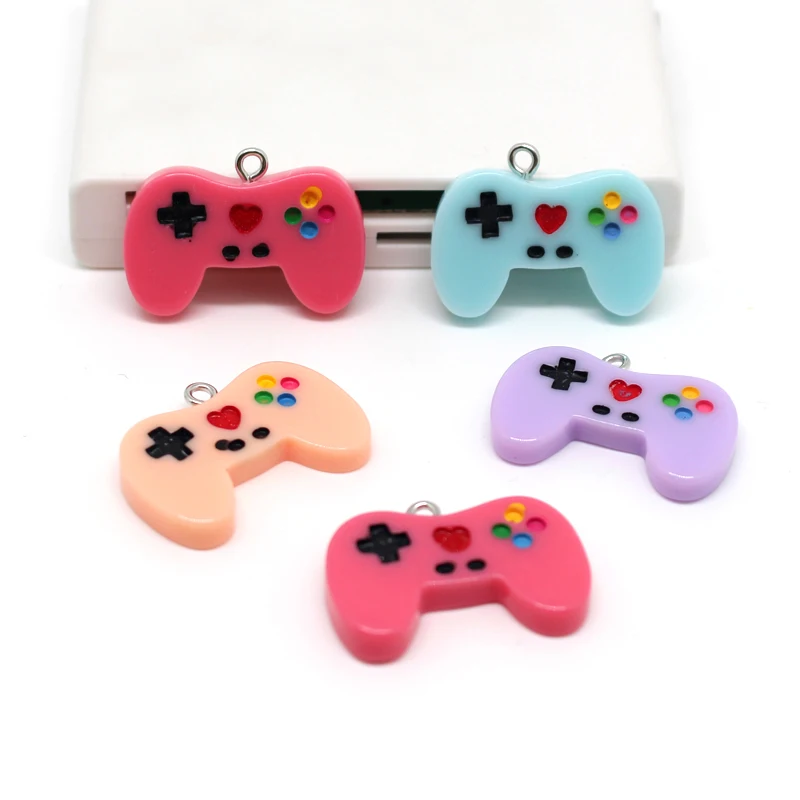 10pcs Mixed Creative Video Game Controller Resin Charms Flatback ...