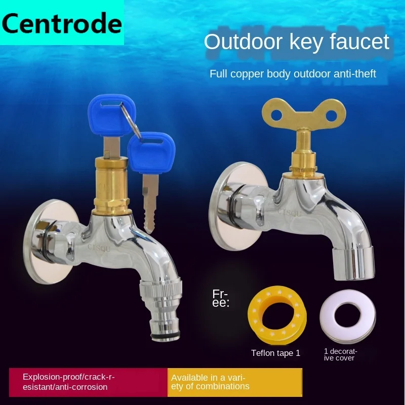 Outdoor-keyed-faucet-outdoor-public-place-washing-machine-car-wash-with ...