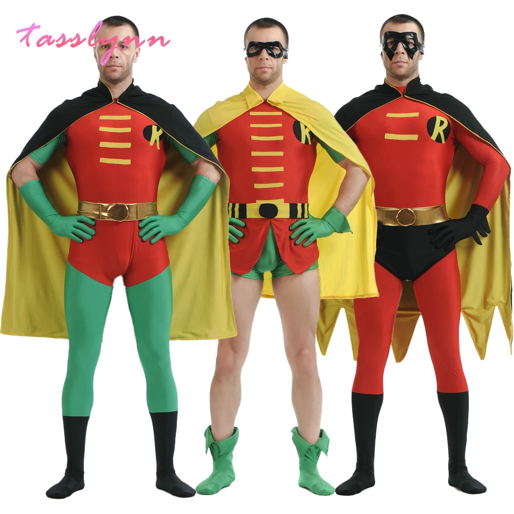 Disfraz-de-Halloween-de-Tim-Drake-traje-de-fiesta-de-Cosplay-rojo-Robin ...