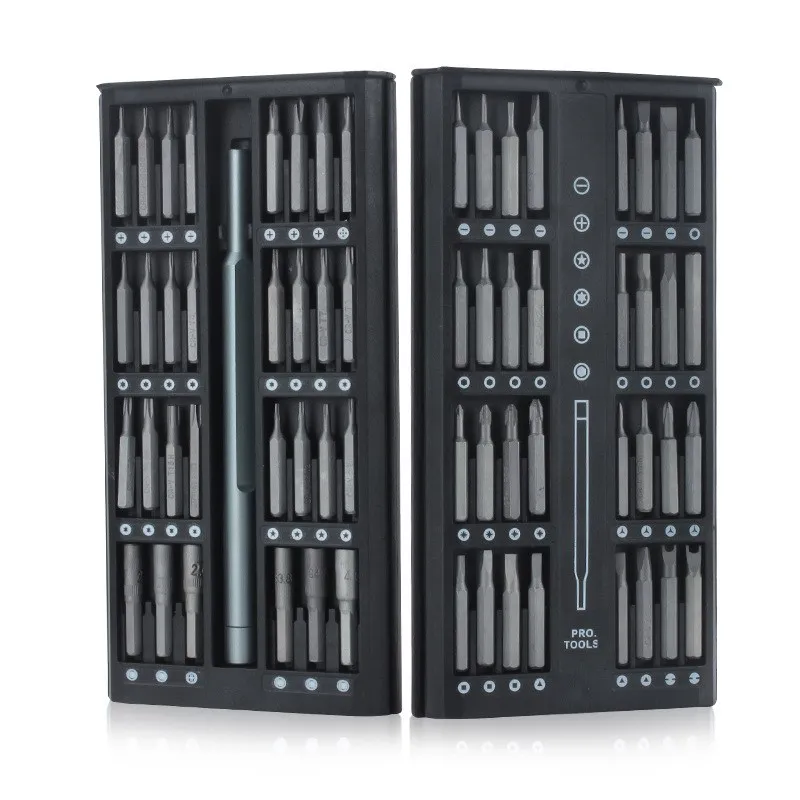 Magnetic Screw Driver Kit Screwdriver Set Bits 64Pcs Precision Electric ...