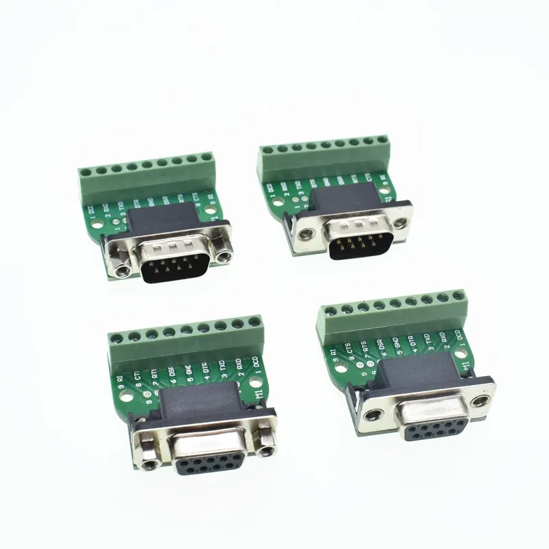 D Sub 9pin Connettori Senza Saldatura DB9 RS232 Seriale al Terminale ...