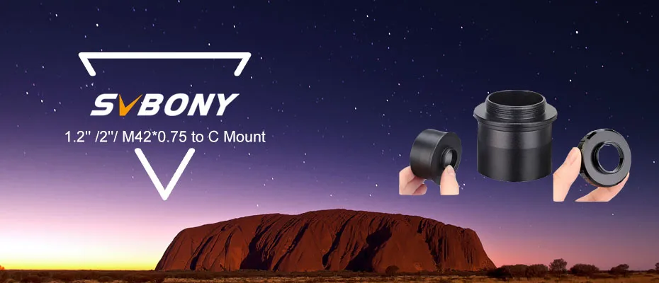 Svbony 1.25 ''/2''/m42*0.75からcマウントチューブアダプターsv163| | - AliExpress