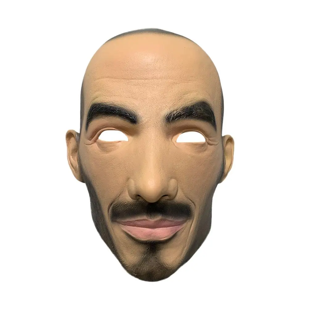 Halloween Party Cosplay Famous Man Face Mask Latex Party Real Human ...