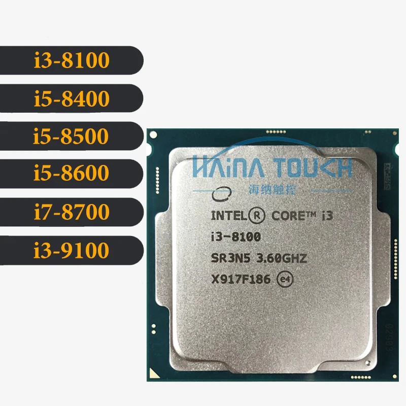 Procesador Intel Core i3 8100 9100, i5 8400, 8500, 8600, i7 8700, i3, i5, i7, LGA 1151 ...