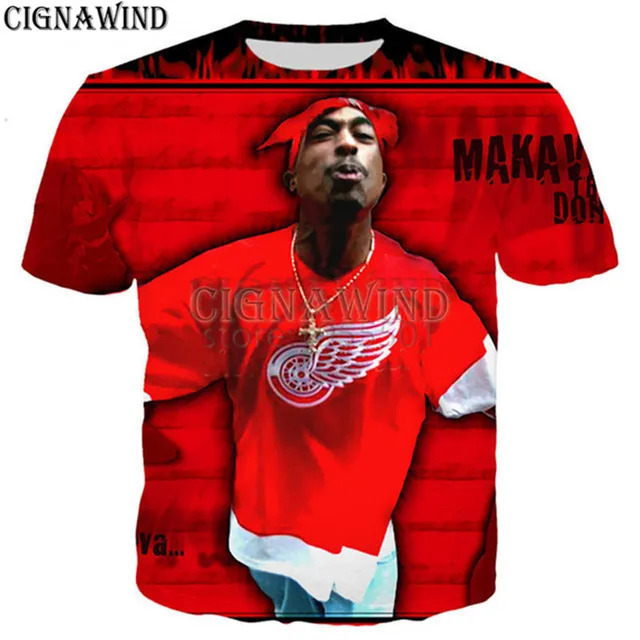New popular Hip hop rapper tupac 2pac t shirt men/women 3D printed t ...
