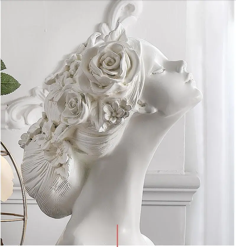 Exotic Half Body Woman Sculpture - Daedalus Designs