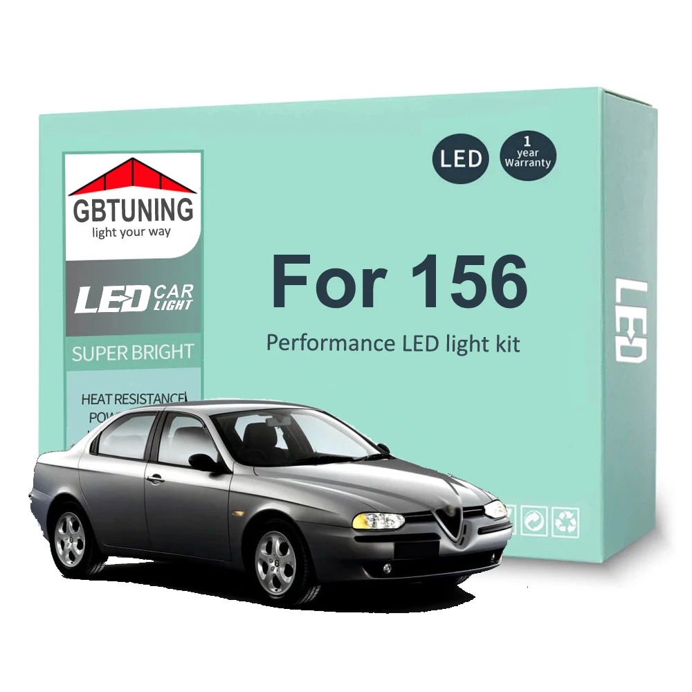11pcs Led Interior Light Bulb Kit For Alfa Romeo 156 1998-2001 2002 ...