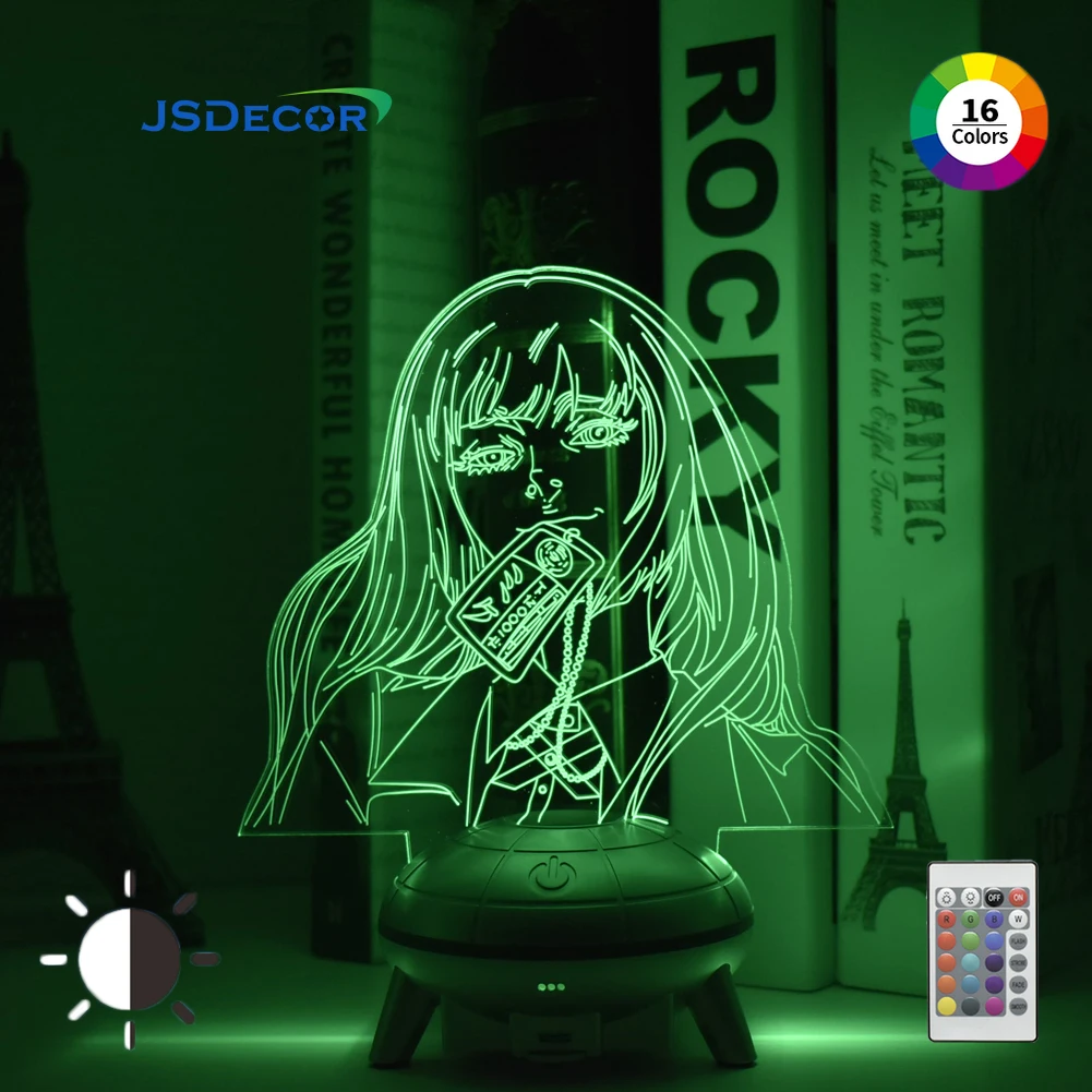 Table Lamps Lighting 3D 8 gates Ninja Anime Desk Lamp RGB Base Led 16 ...