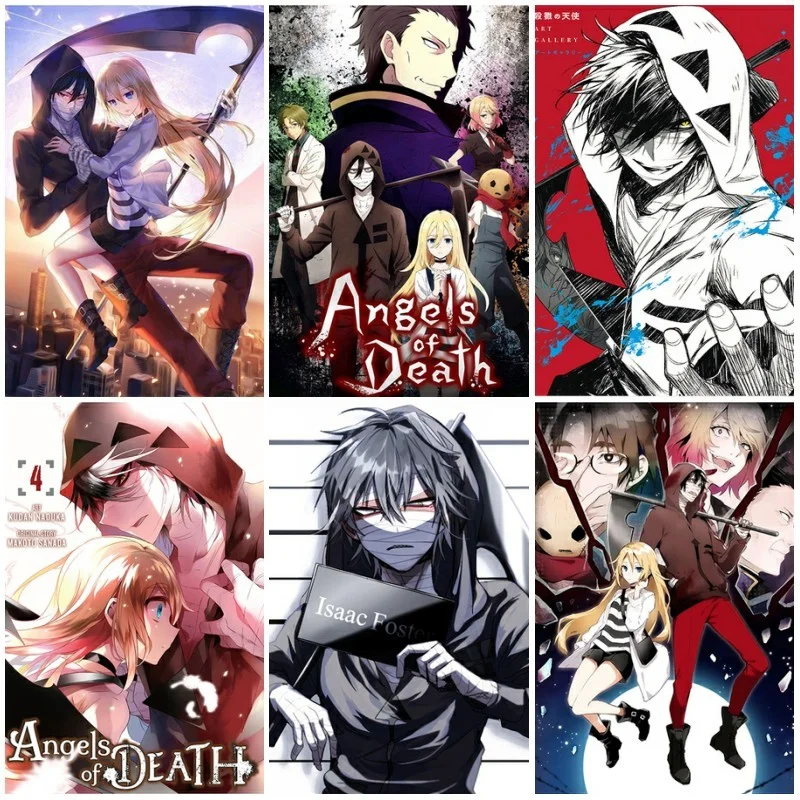 Japanese Angel of Death Poster Anime Canvas Painting Modern Style Wall ...