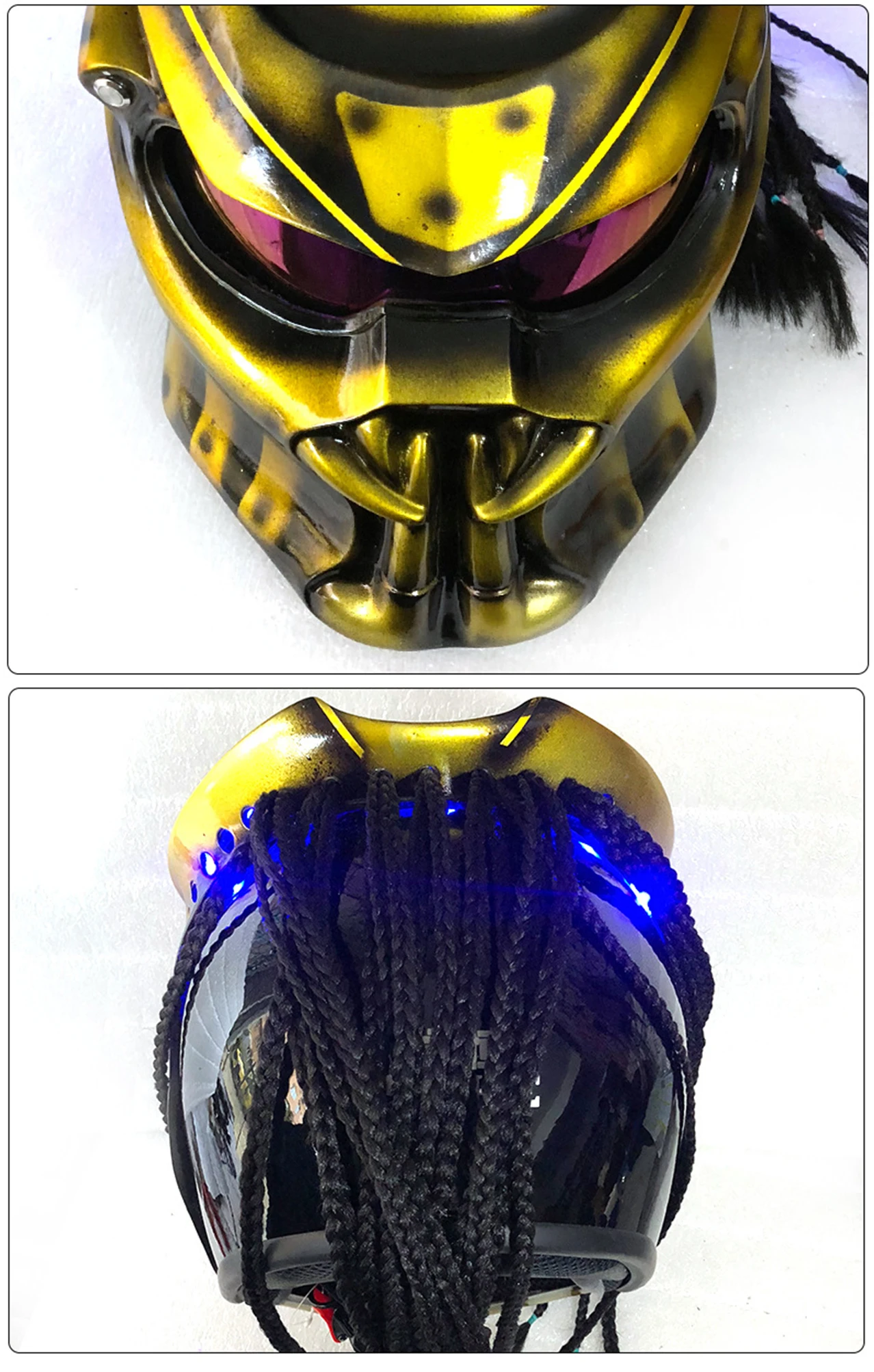 Predator Full face motorcycle helmet Alien Cycling helmet – SmeshMega.com