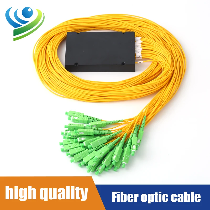 SC APC PLC Fiber Splitter Single Mode 1x32 ABS Box Type Optical Fiber ...