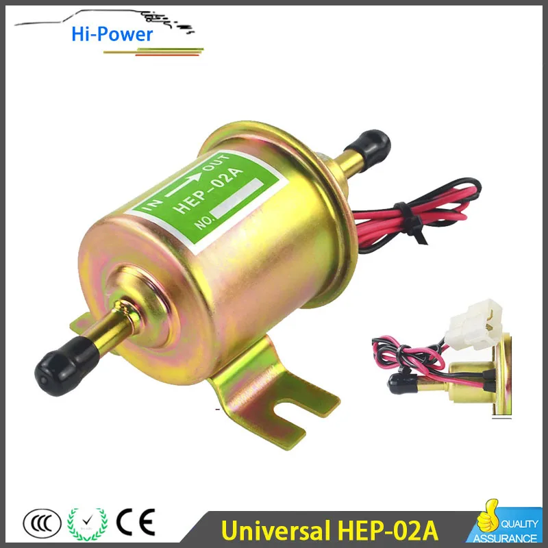 Bomba de combustible eléctrica de baja presión, cable de fijación de perno de 12V, HEP 02A de ...