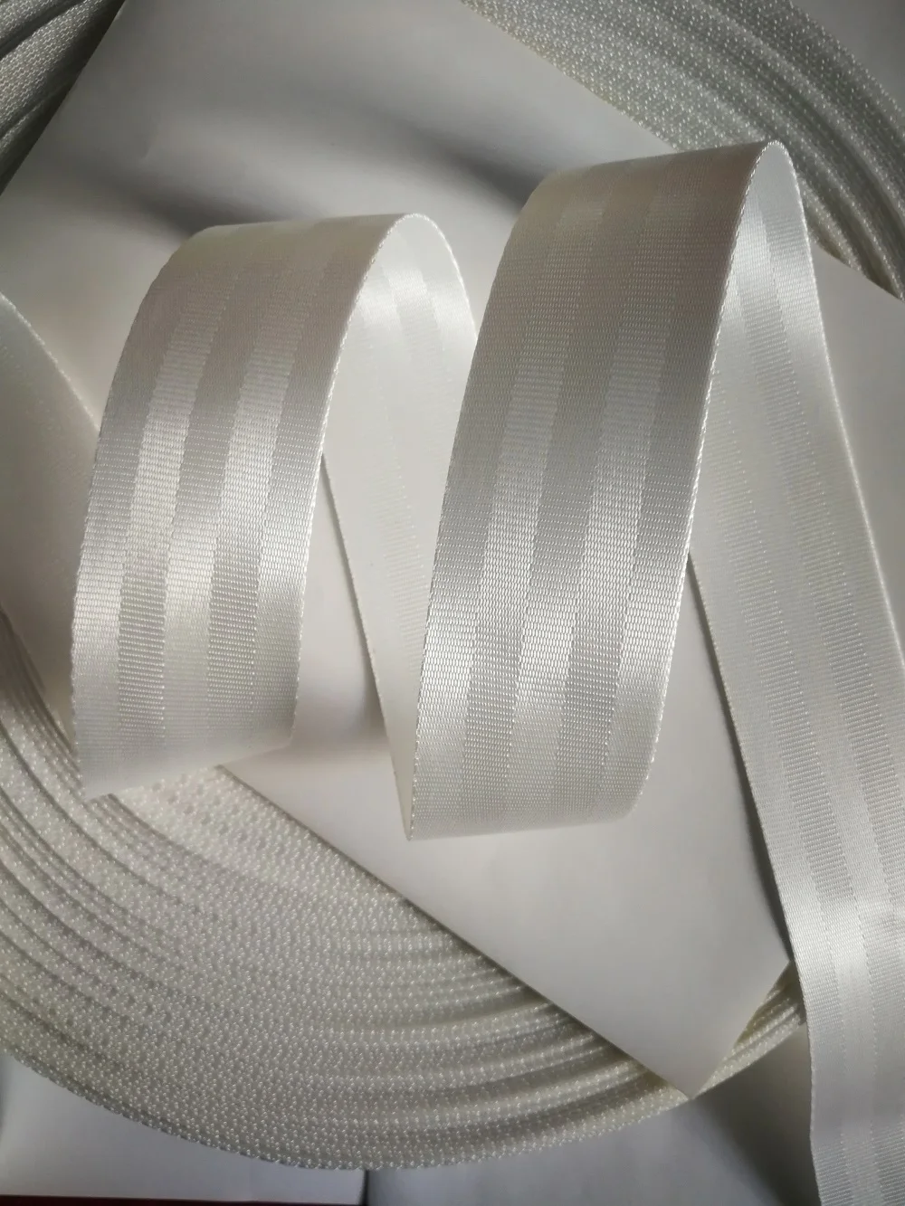 White-Car-Seat-Belt-Webbing-3-30Meters-Universal-Car-Personalized ...