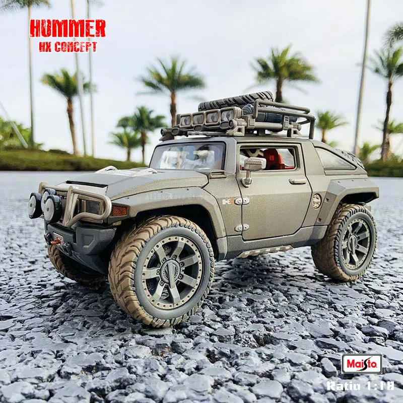 Maisto-1-18-Hummer-HX-Concept-Muddy-Off-Road-Car-Alloy-Retro-Car-Model ...