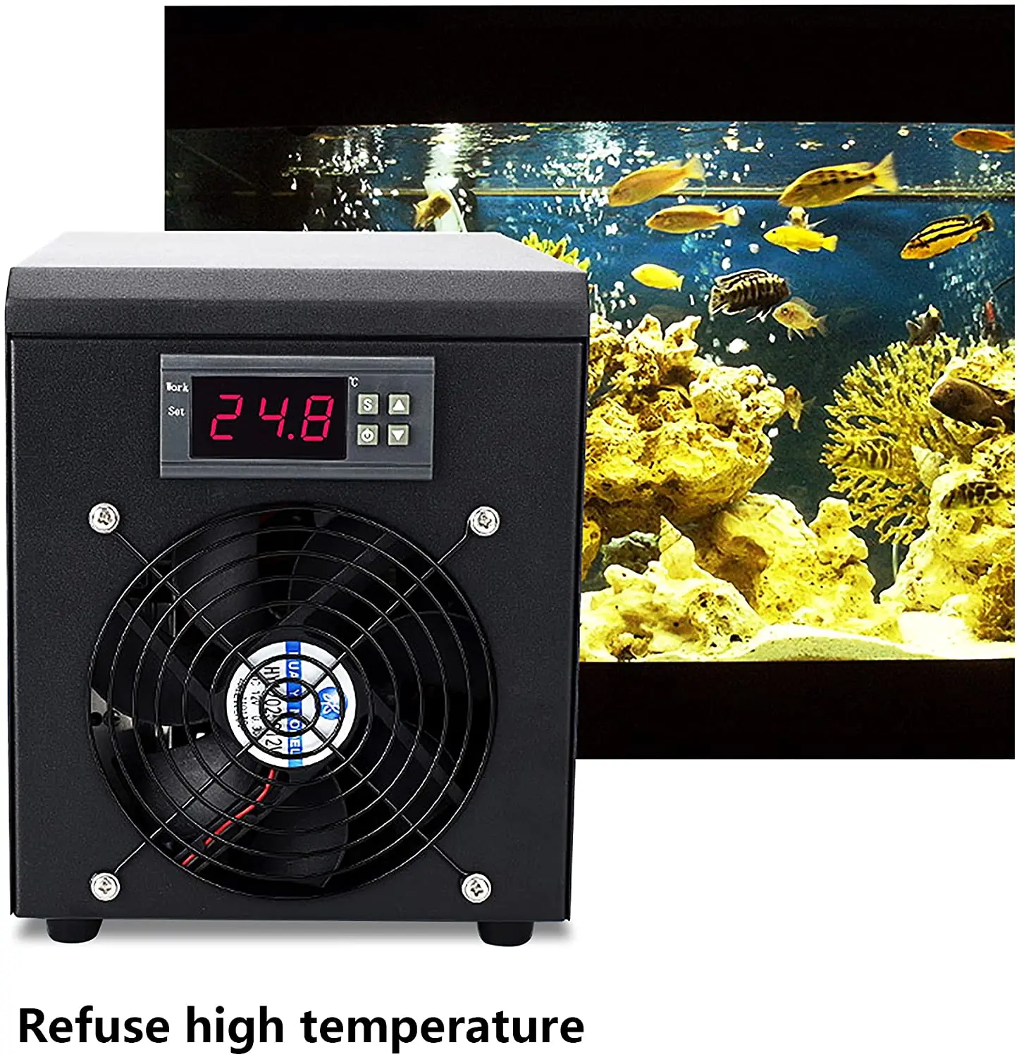 60L Aquarium Water Chiller Fish Tank Cooler Heater System Temperature ...