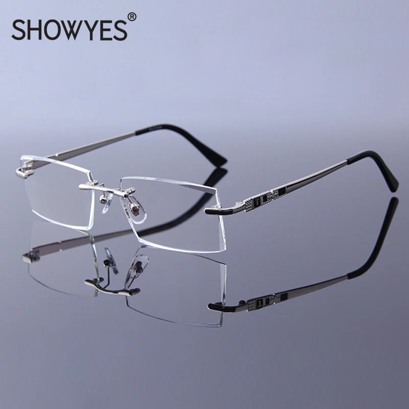 High Quality Reading Glasses Men Rimless Clear Magnifier Eyewear For High Quality Reading Glasses Men Rimless Clear Magnifier Eyewear For